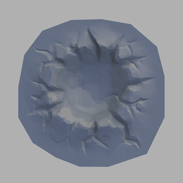 cartoon crater 3d max