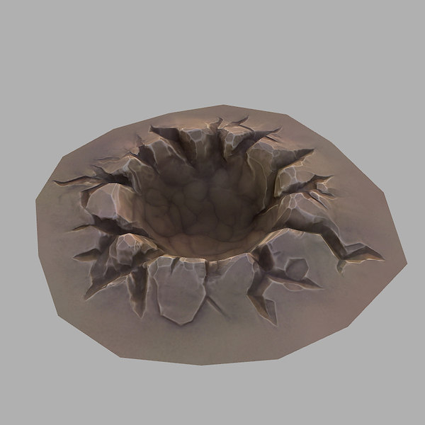 cartoon crater 3d max
