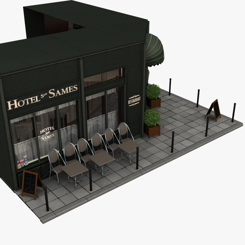 france hotel 3d model