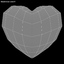 3d heart shape