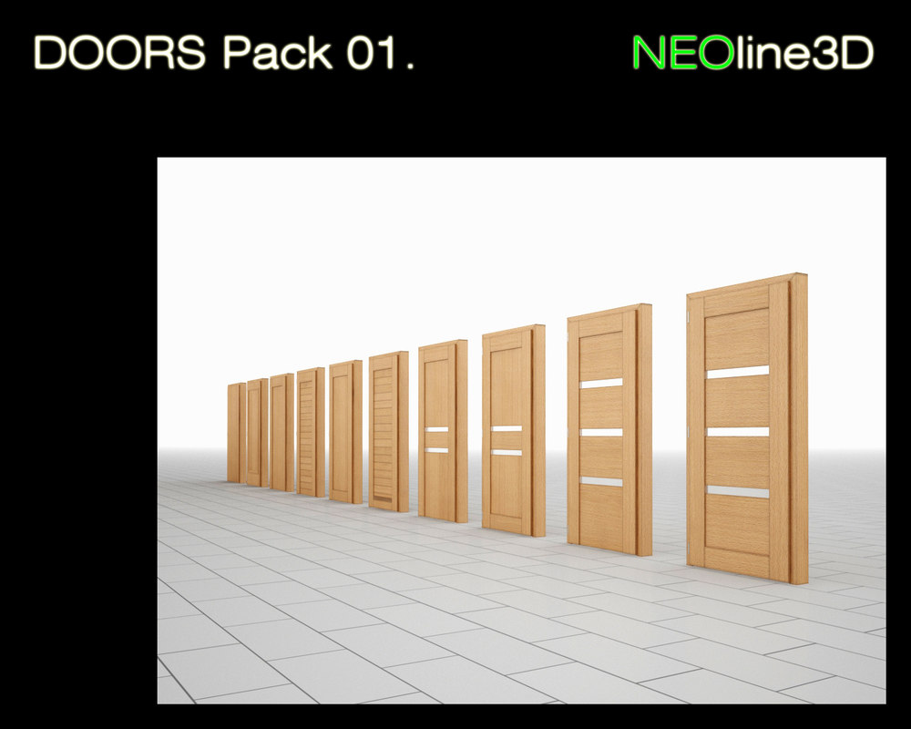 doors pack 01 3d model