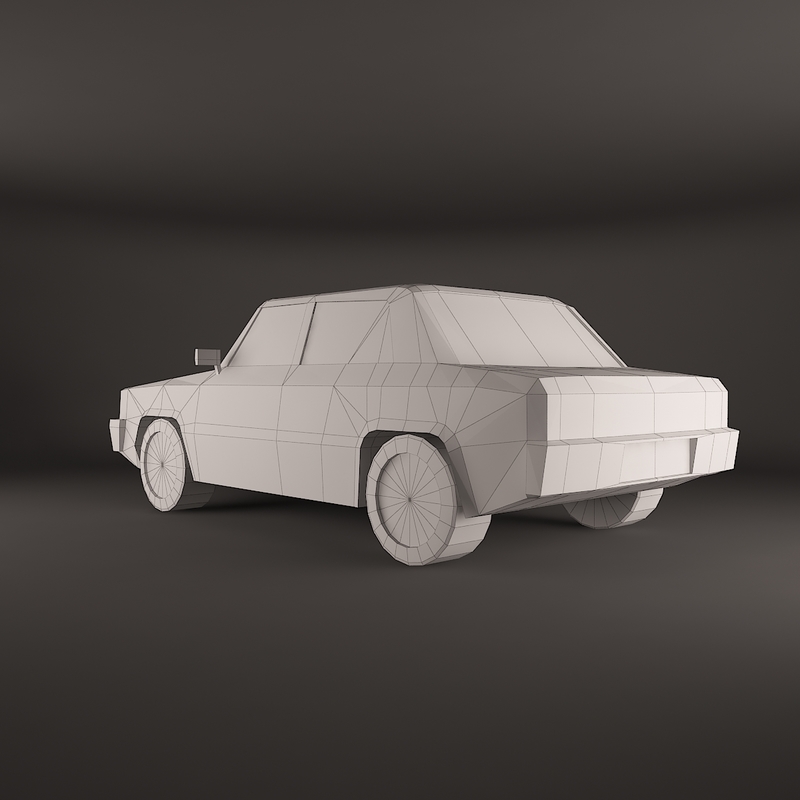 simple vehicle 3d model
