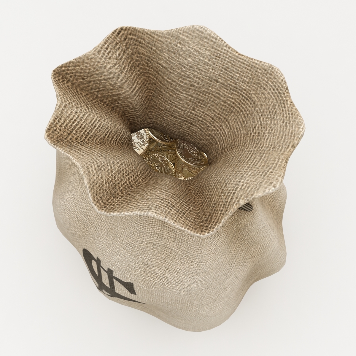 3d model money bag