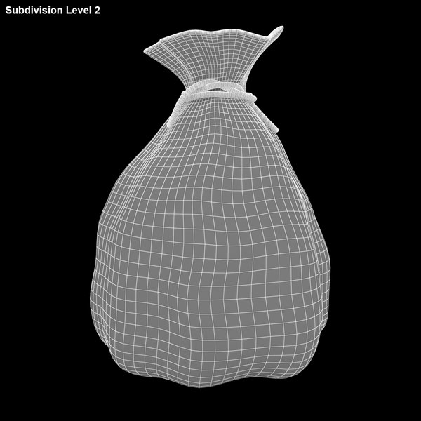 3d model money bag