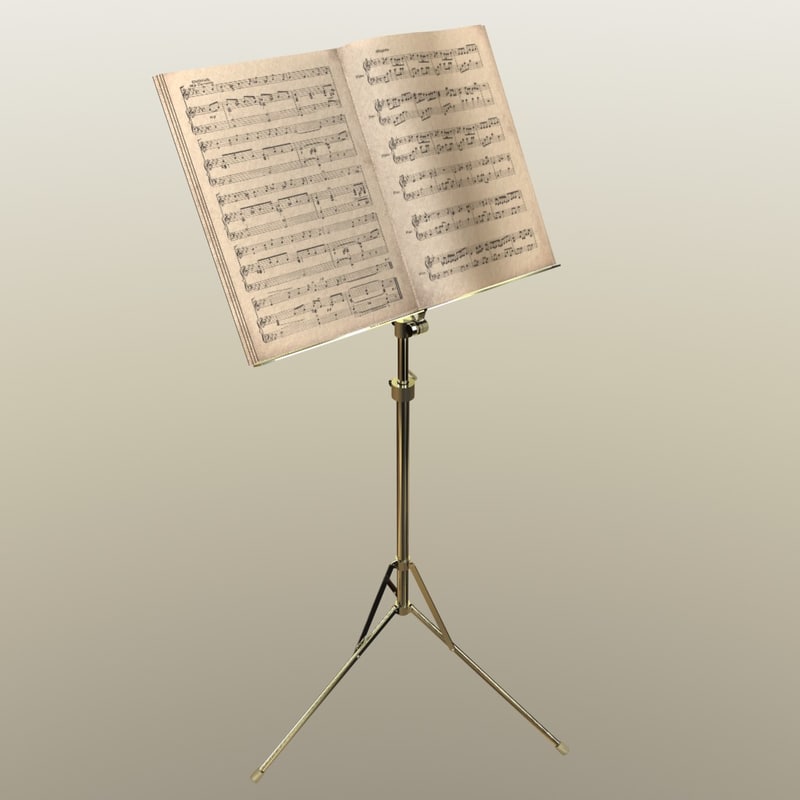 music stand 3d model