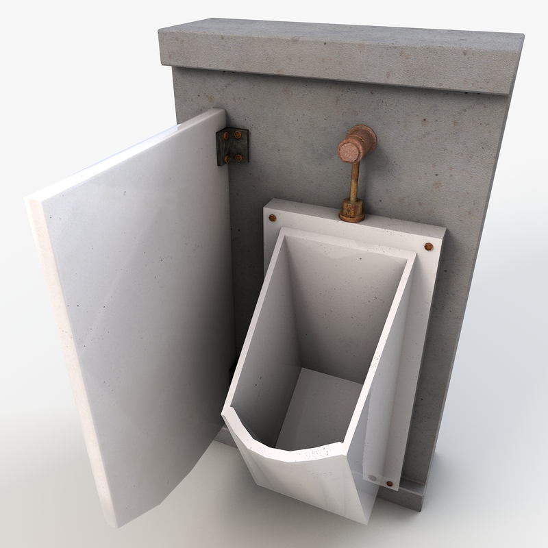 urinal plumbing fixture c4d