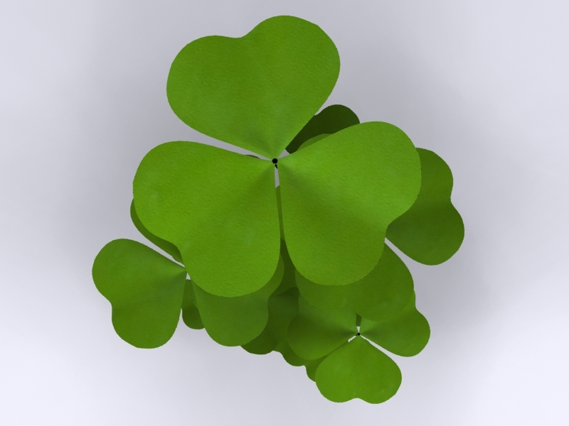clover shamrock 3d model