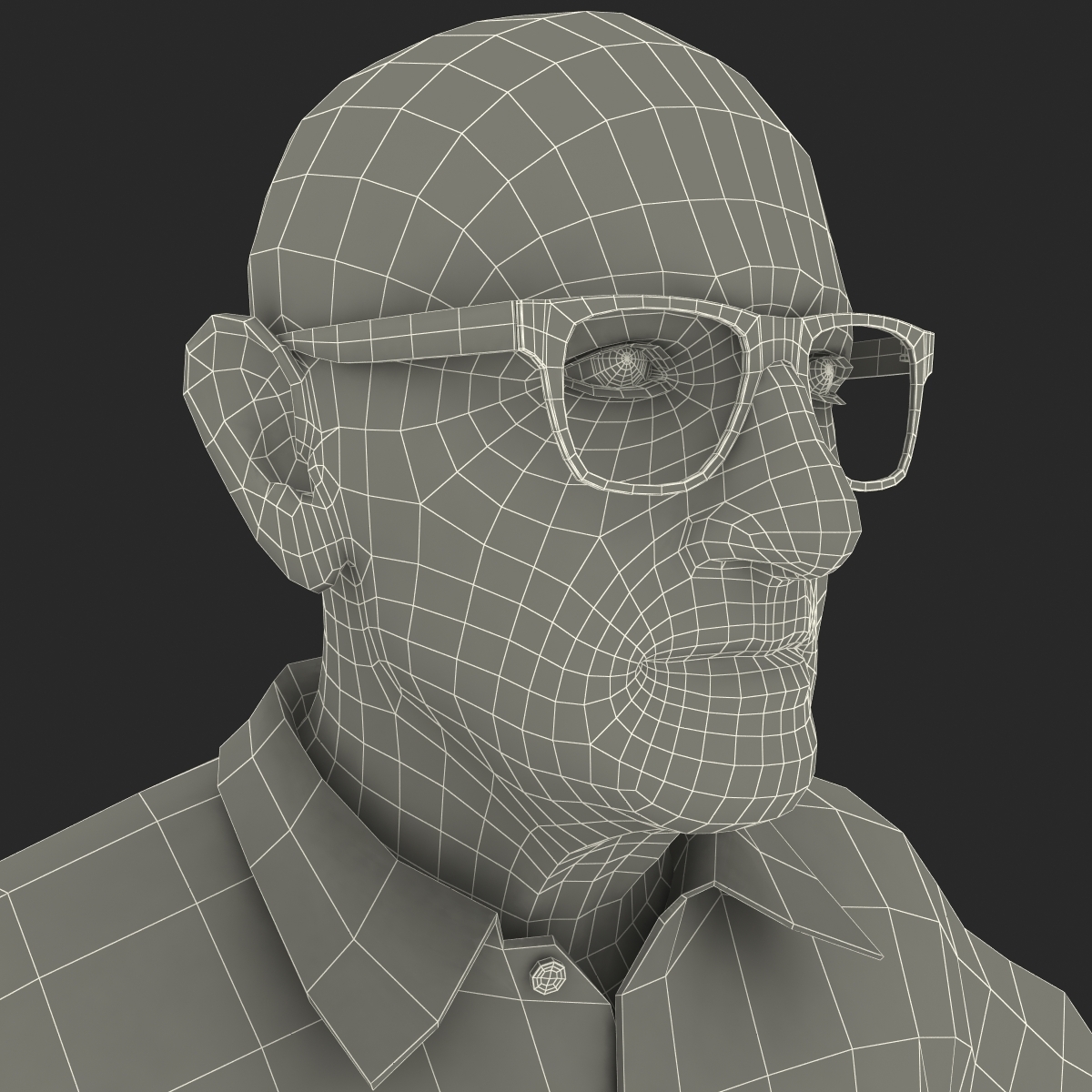 3d elderly man 2