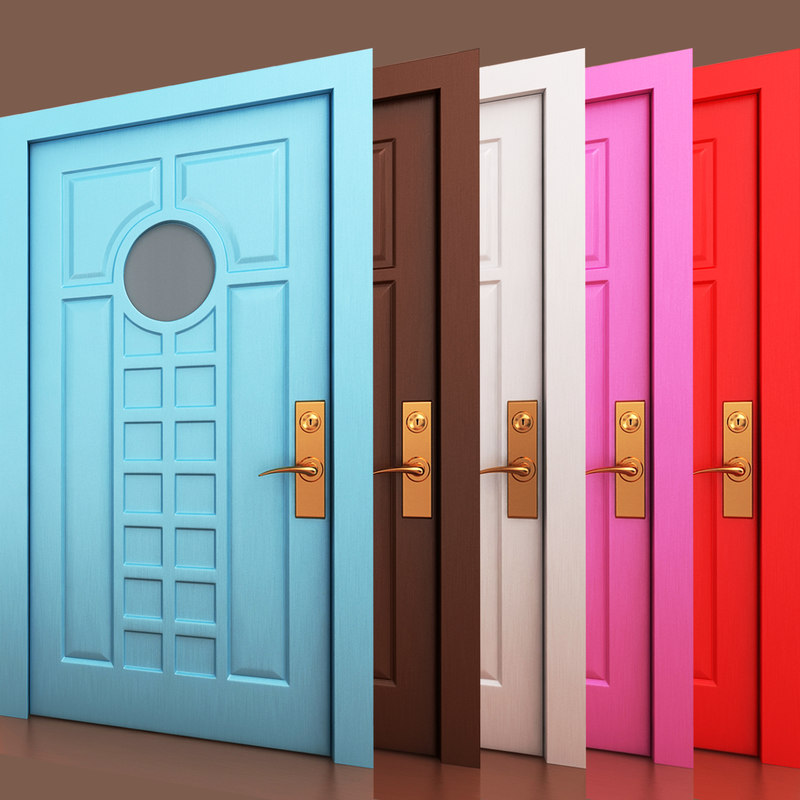 door scene 3d max
