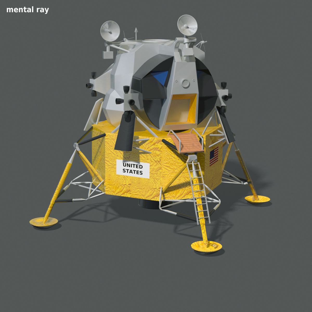 apollo lunar module 3d model