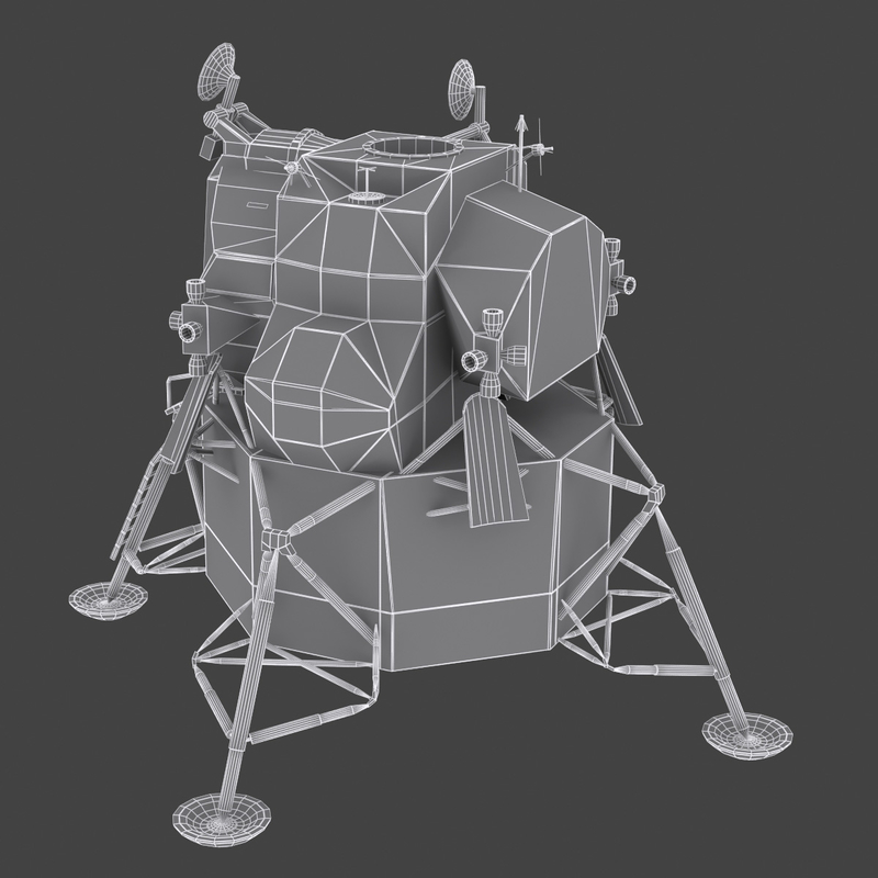 apollo lunar module 3d model