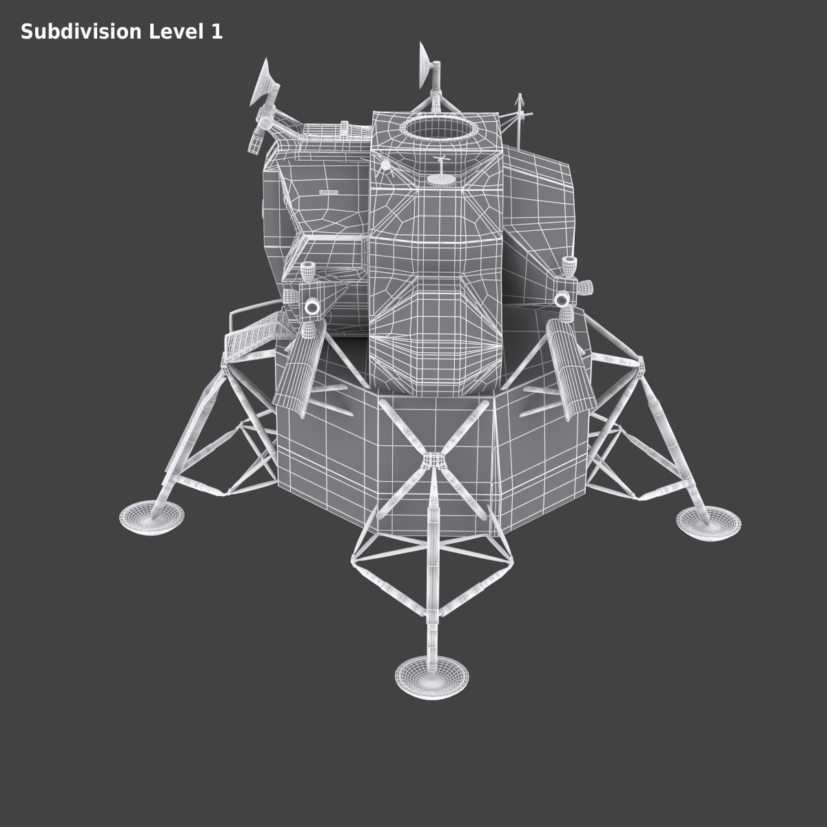 apollo lunar module 3d model