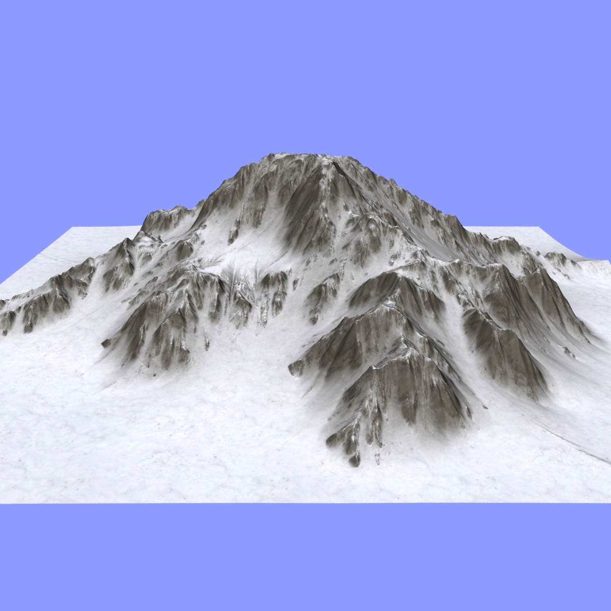 landscape terrain mountain 3d model