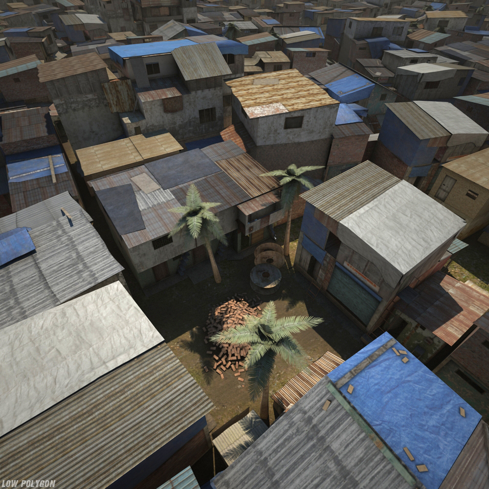 3d slum city model
