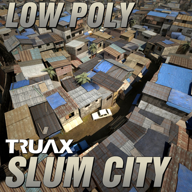 3d slum city model