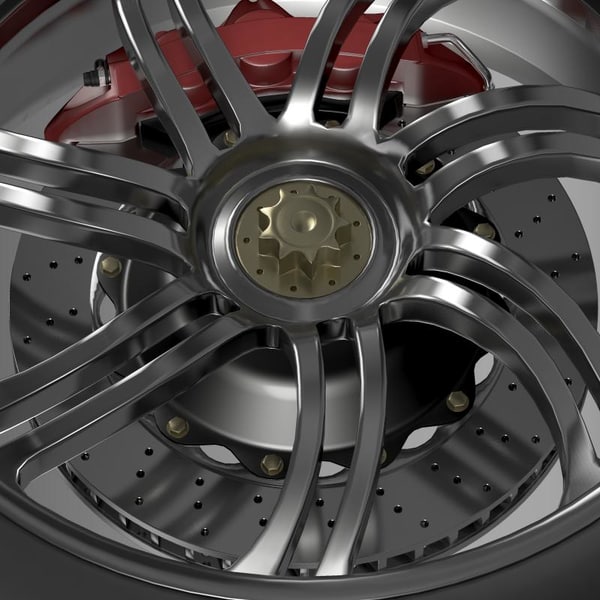 pagani huayra wheel 3d max