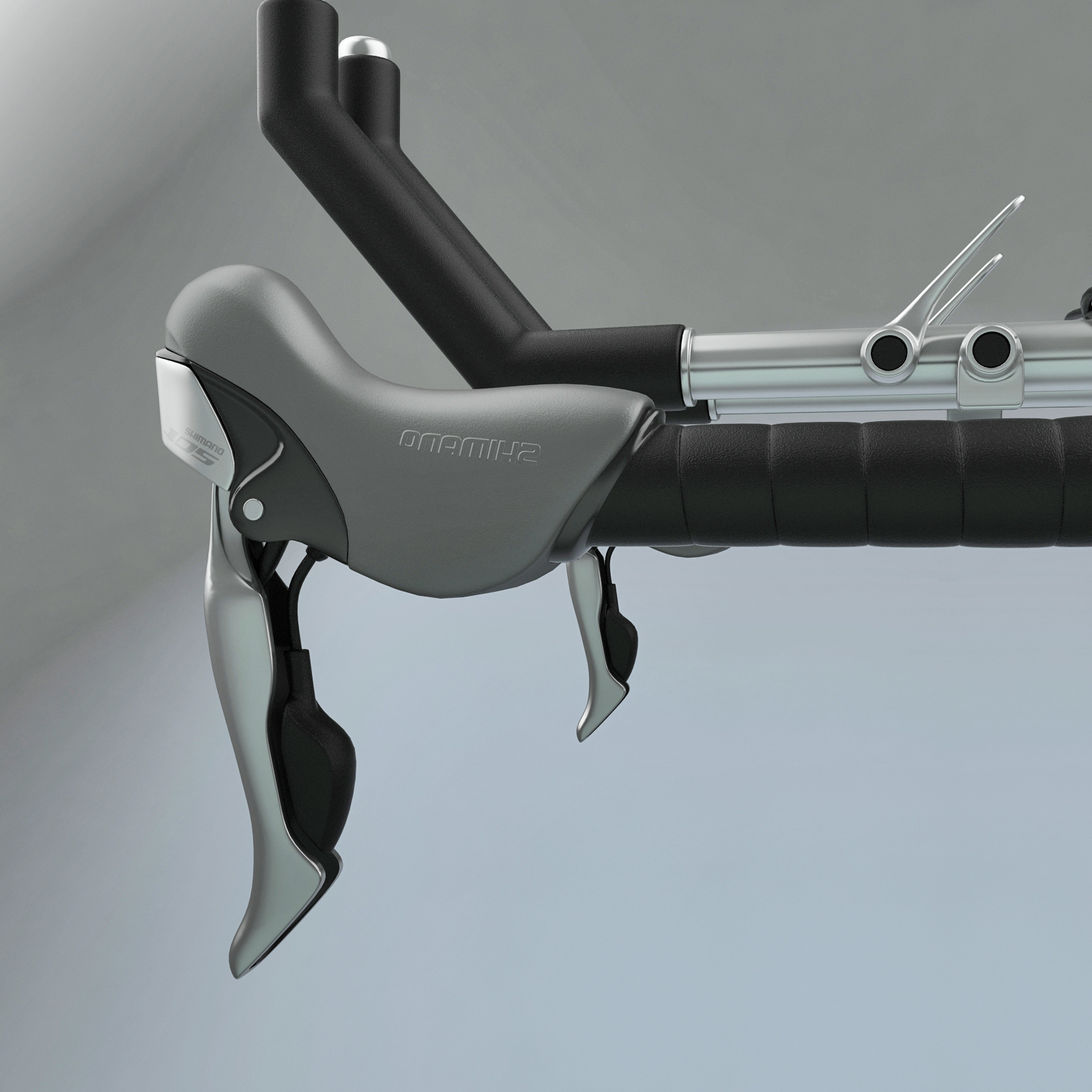 3d model steering wheel bike