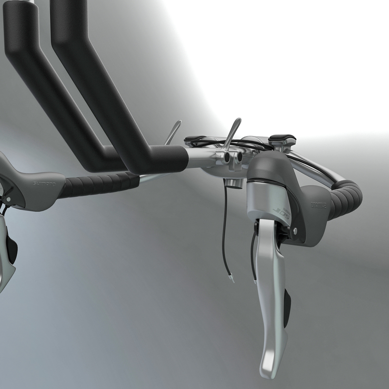 3d model steering wheel bike