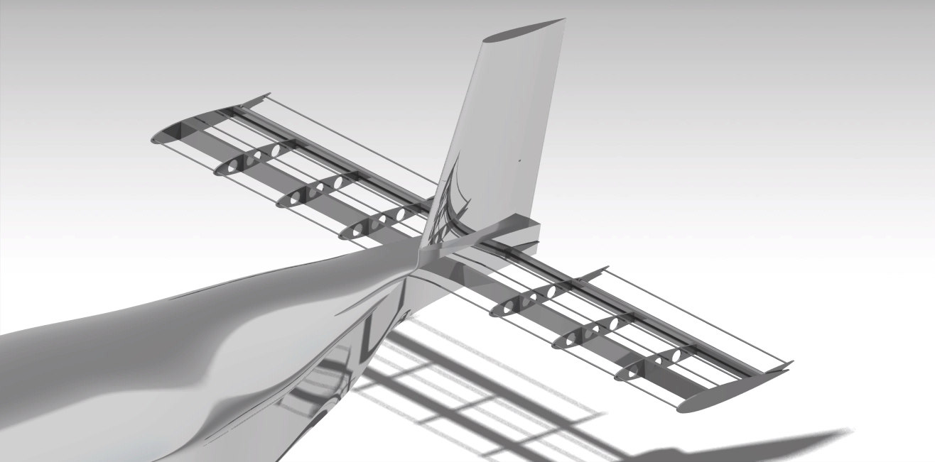 horizontal naca 0012 3d model