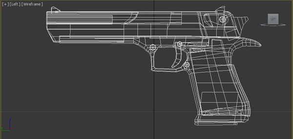 3d model desert eagle pistol