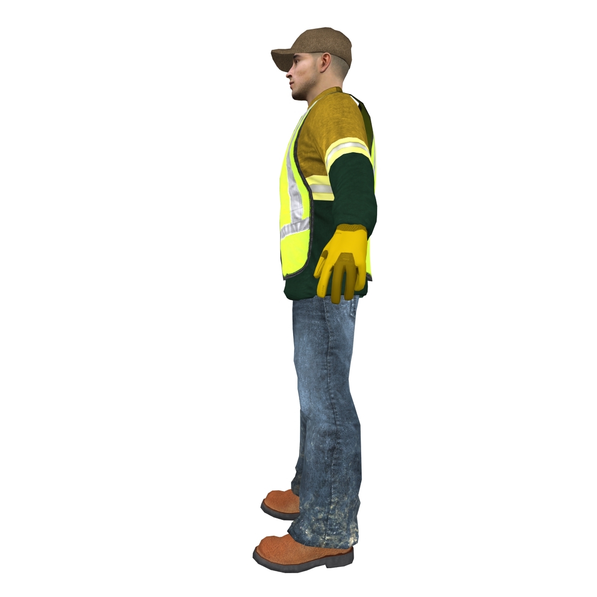 3dsmax worker man