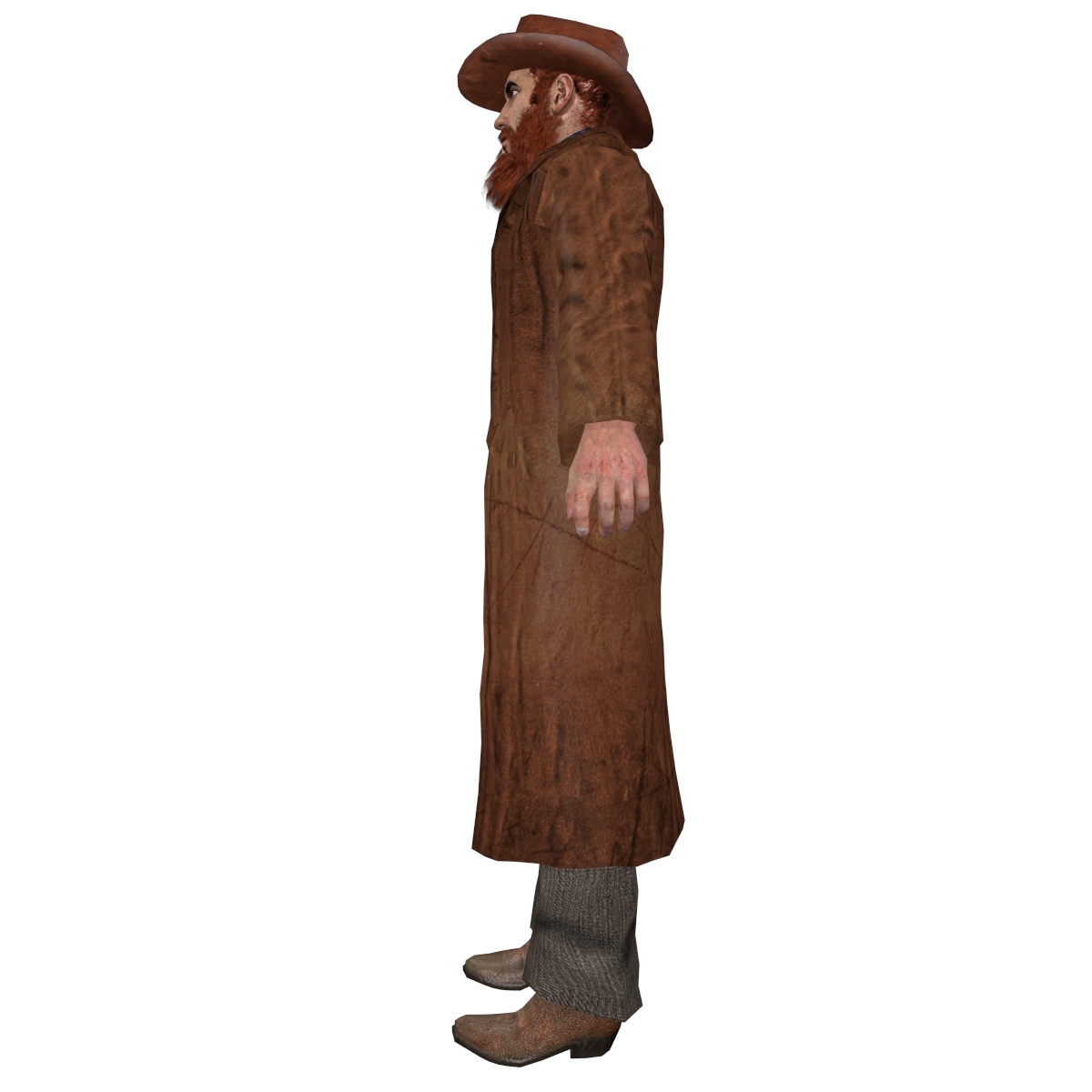 3d wild west cowboy model