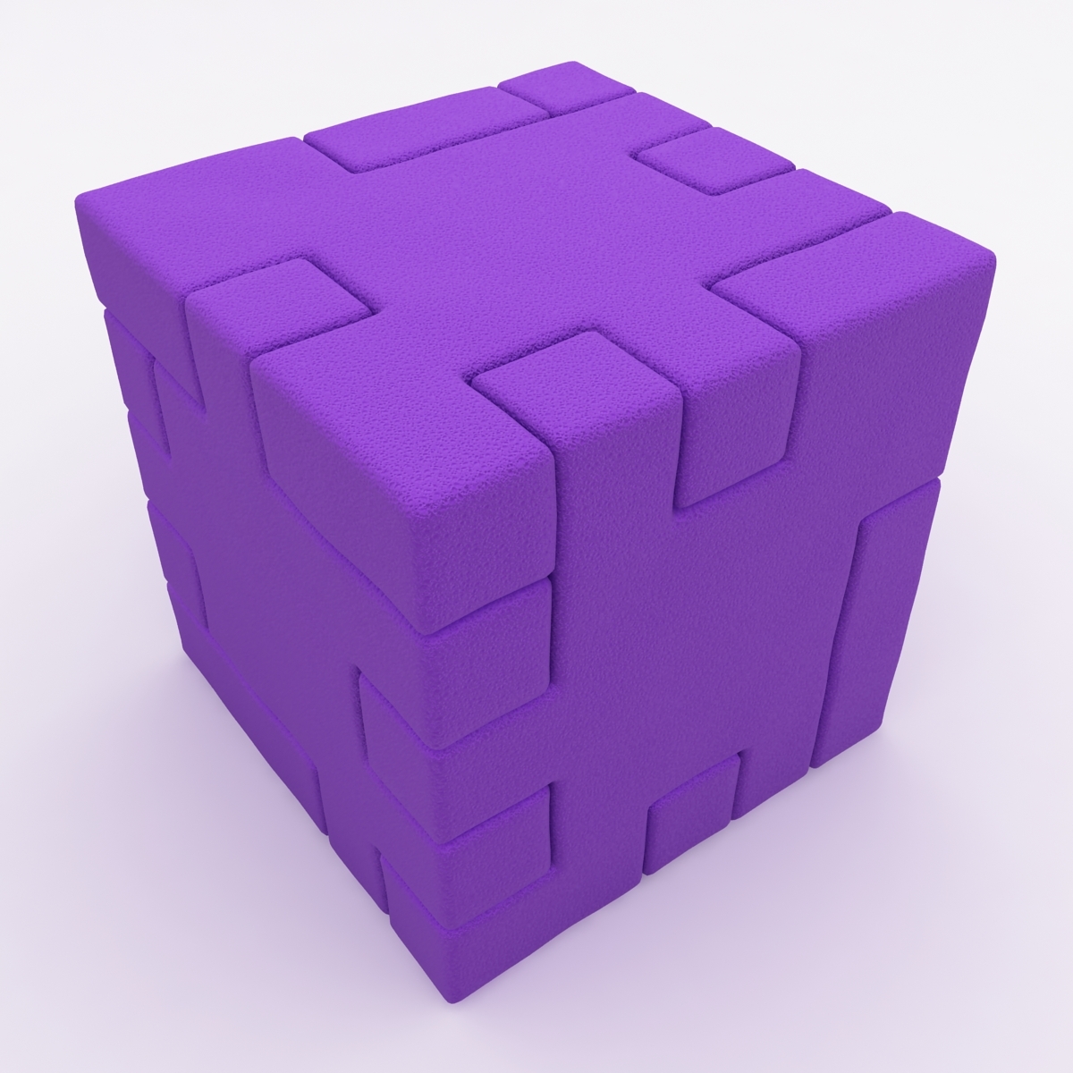max realistic happy cube purple
