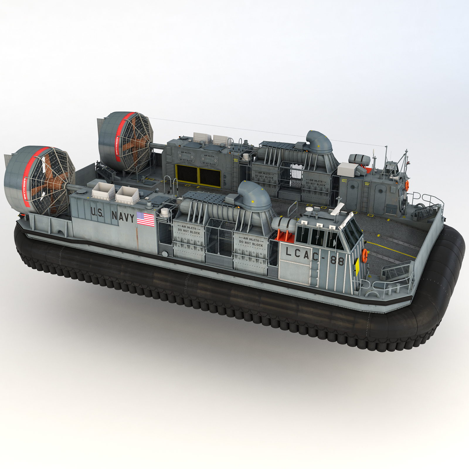 3d model navy lcac