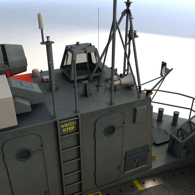3d model navy lcac