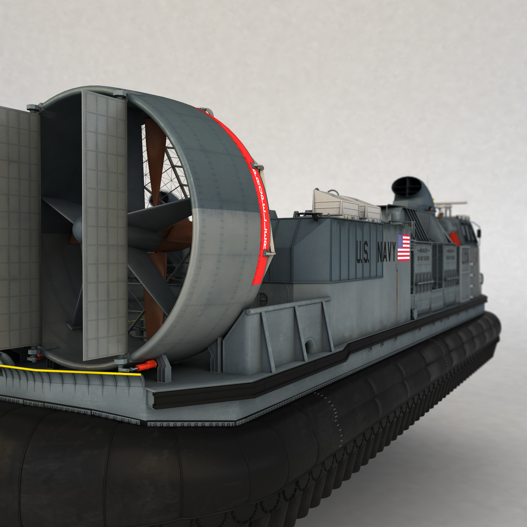 3d model navy lcac