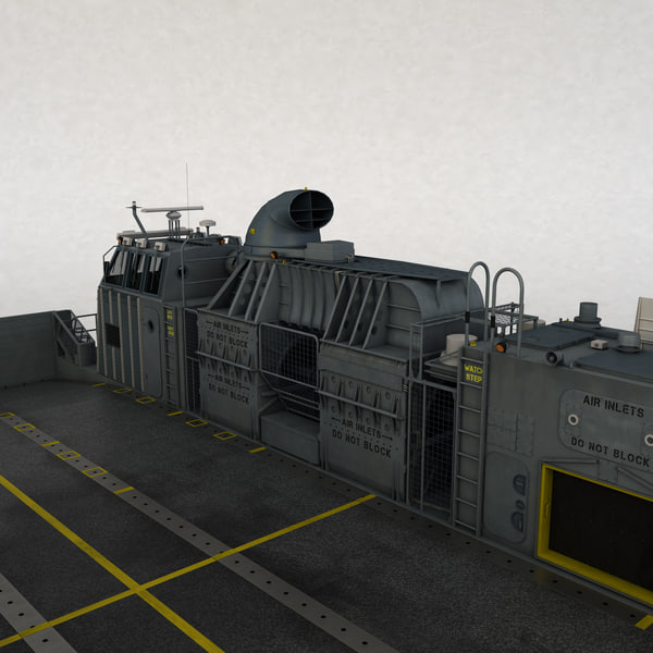 3d model navy lcac