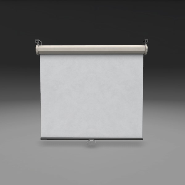 real-time projector screen 3d model