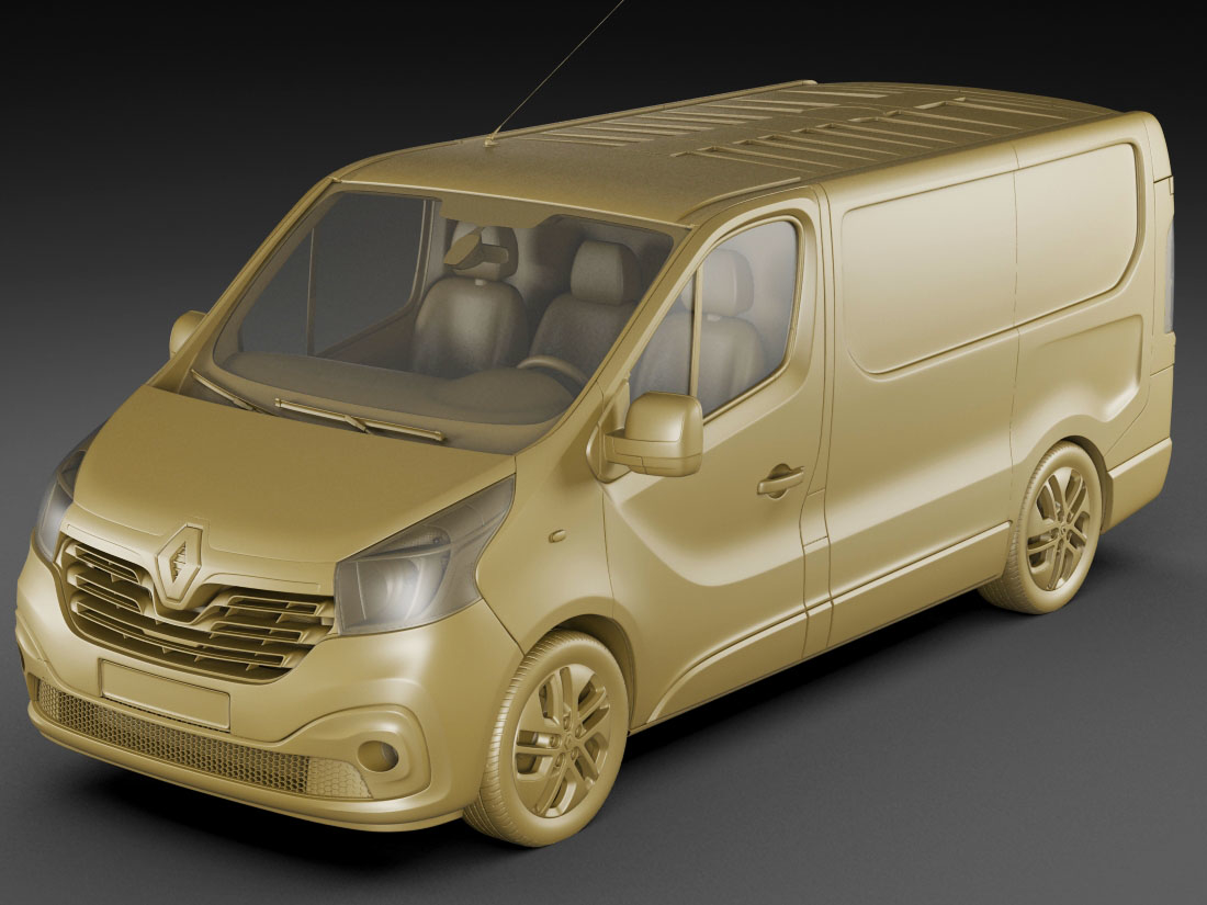 3d model renault trafic 2015