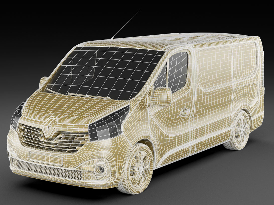 3d model renault trafic 2015
