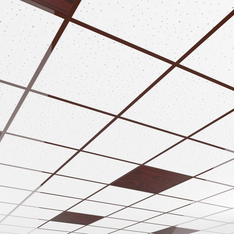 office ceiling tileable pattern 3d max