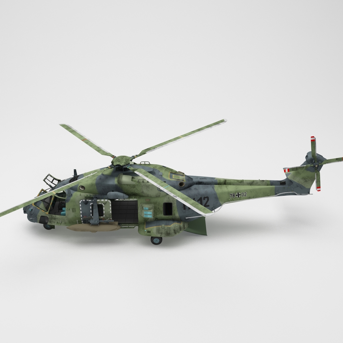 3d military helicopter nhindustries nh90 model