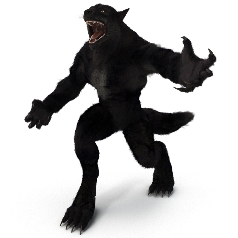3d werewolf fur rigged