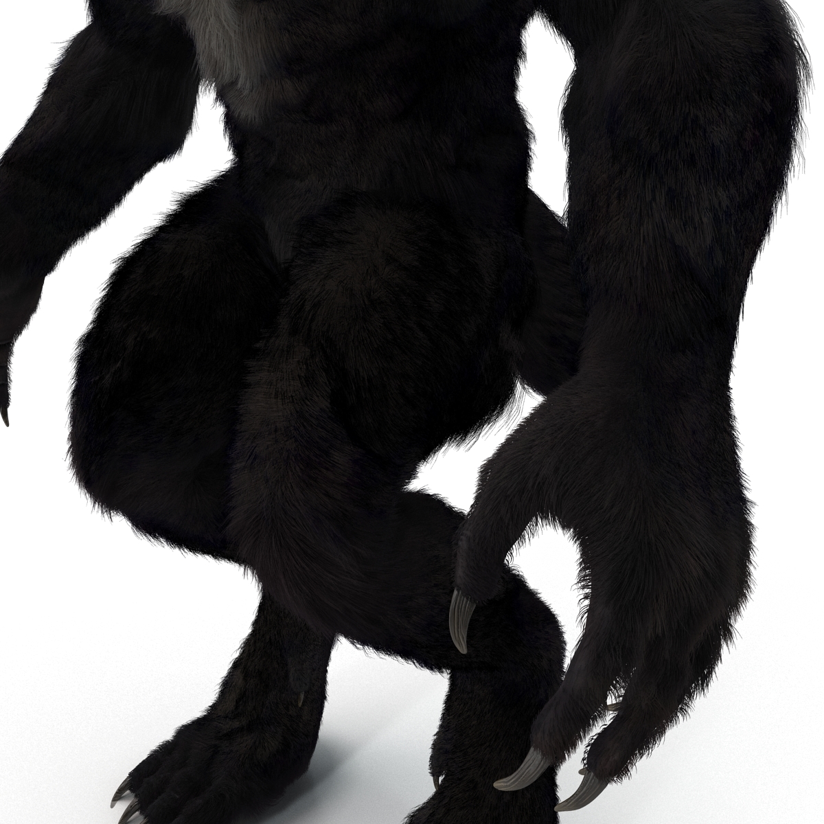 3d werewolf fur rigged