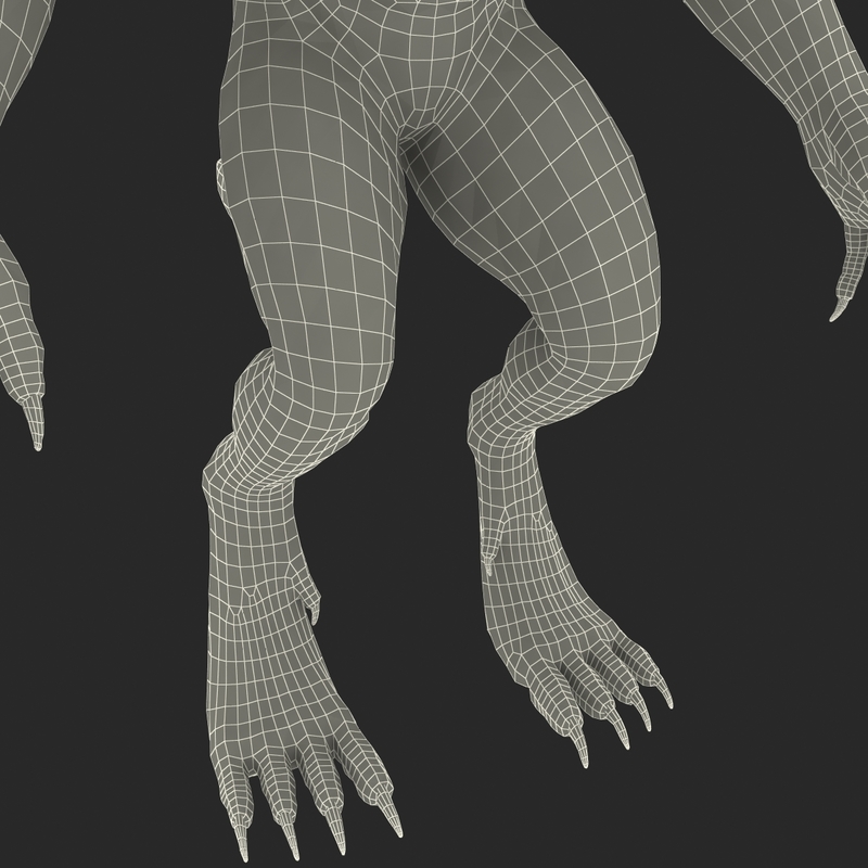 3d werewolf fur rigged