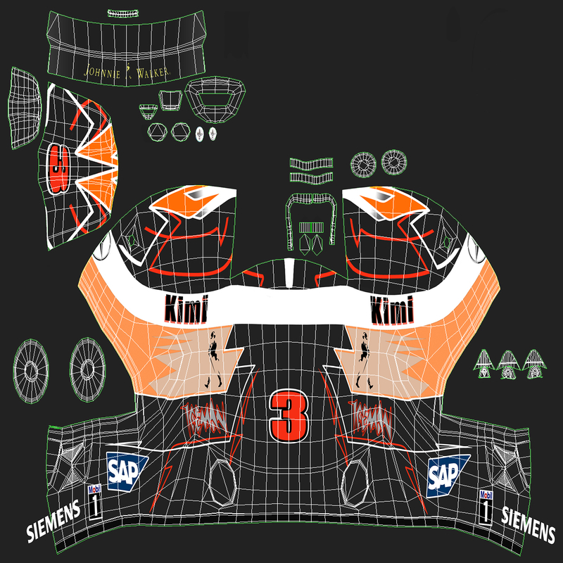 racing helmet mercedes 3d model