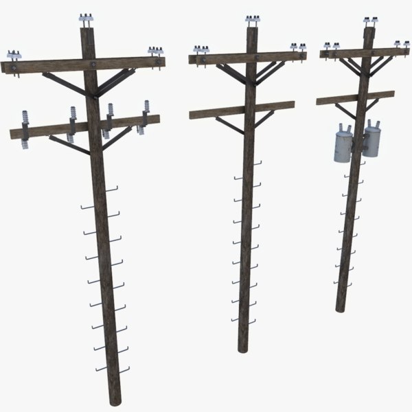 Utility Pole 3D Models for Download | TurboSquid