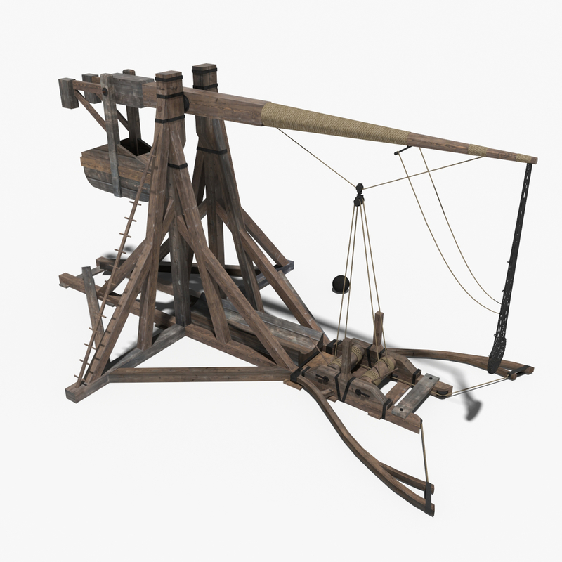 3d model trebuchet