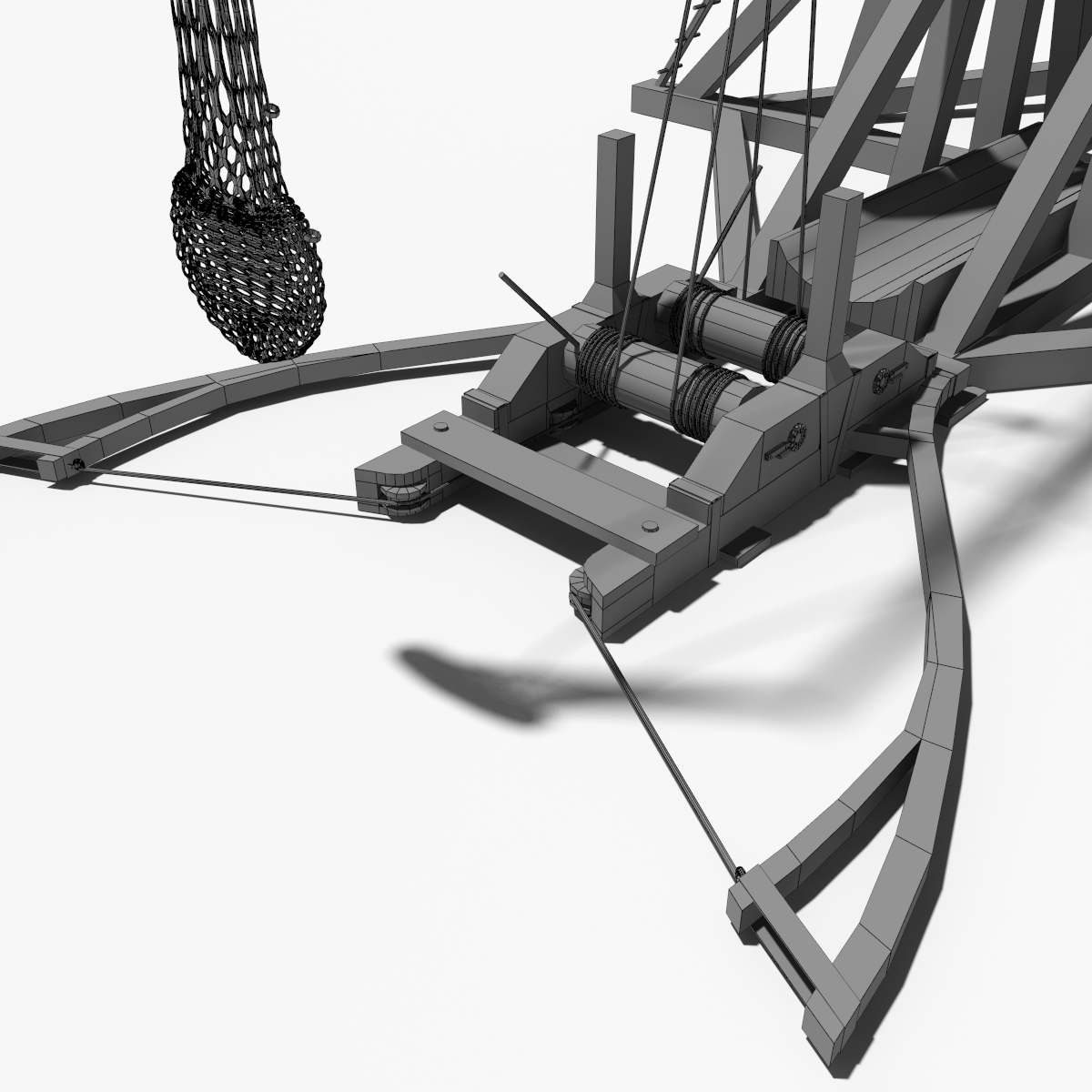3d model trebuchet