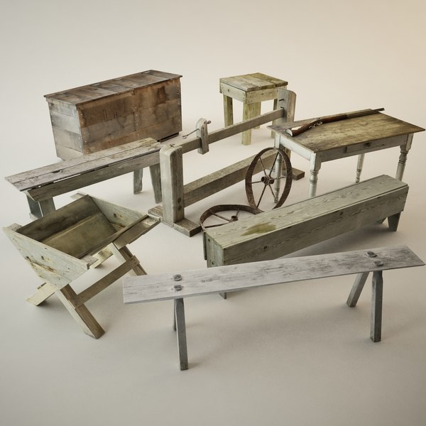 antique props pack 3d model