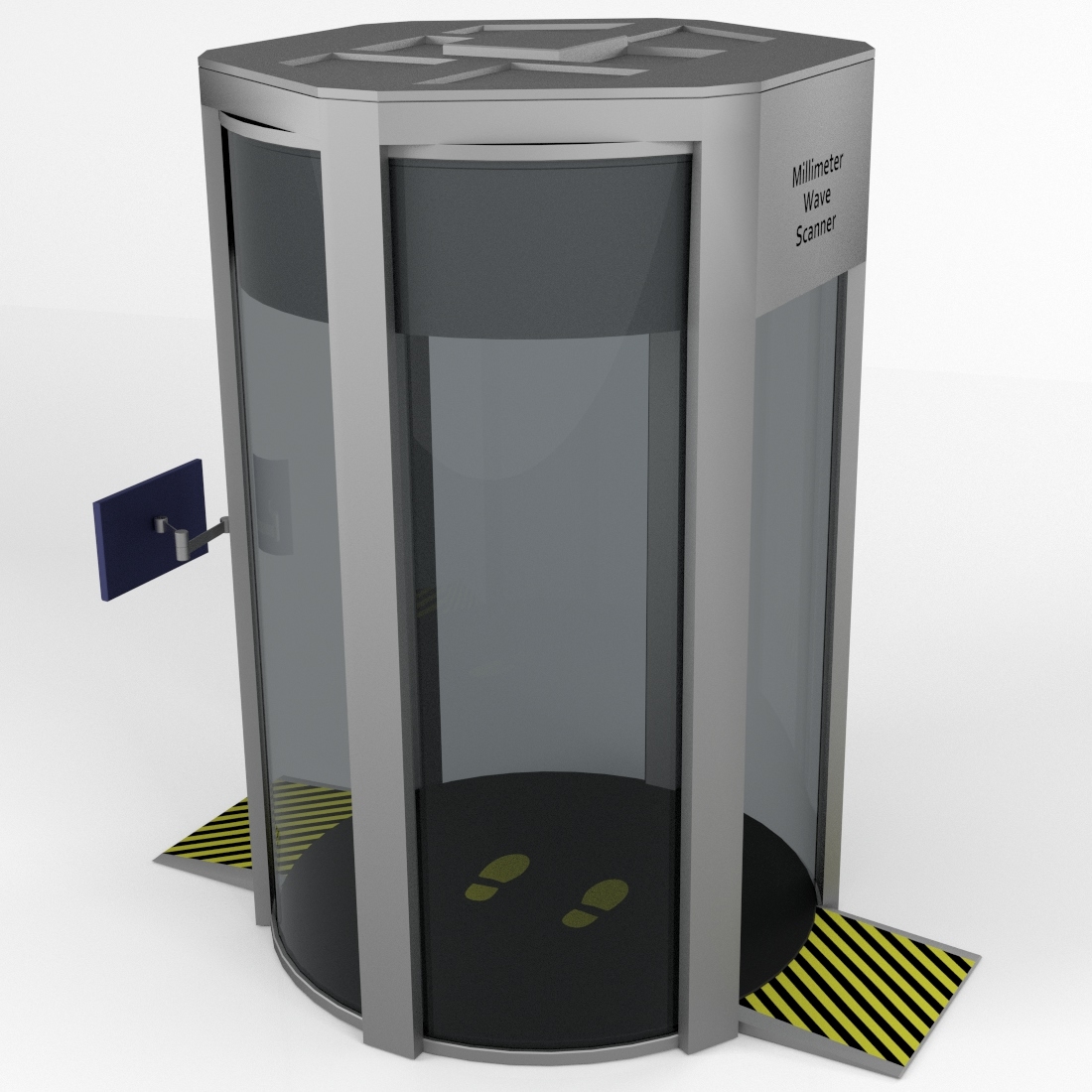 millimeter wave body scanner 3d model