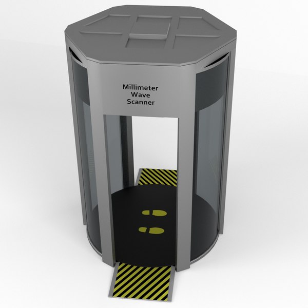 millimeter wave body scanner 3d model