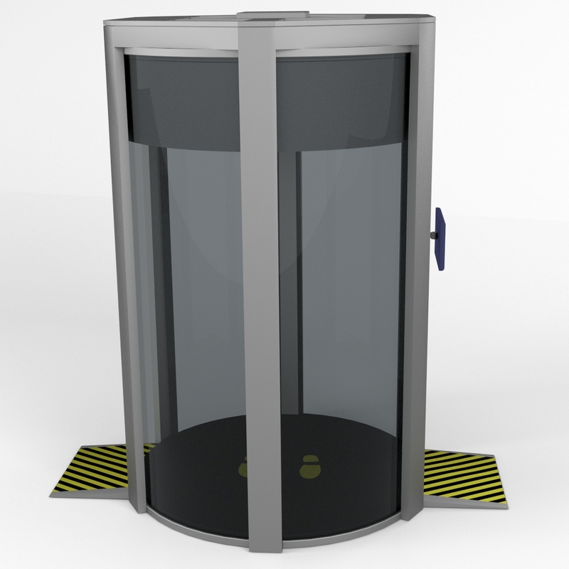 millimeter wave body scanner 3d model