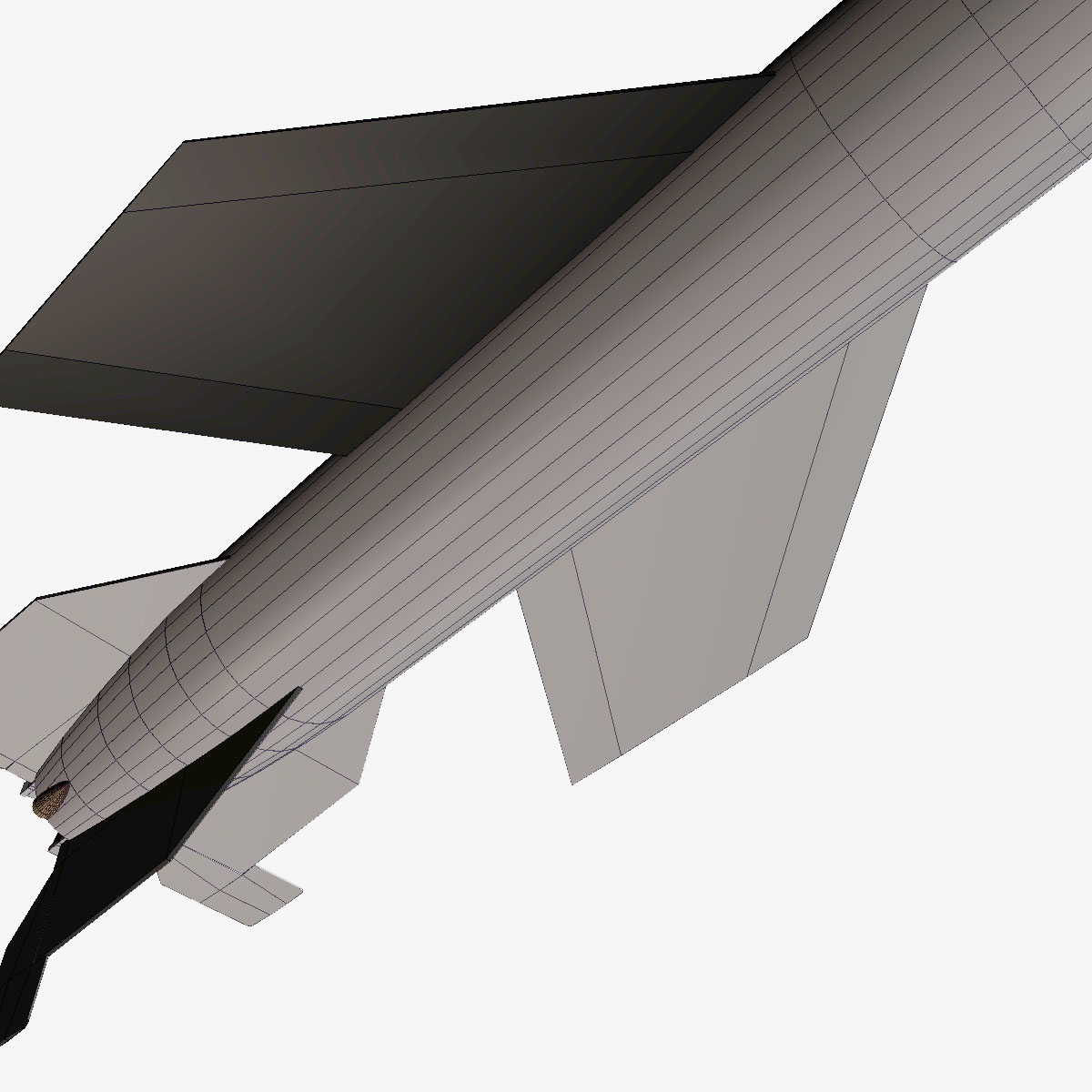 german v-2 missile a-4b 3d model