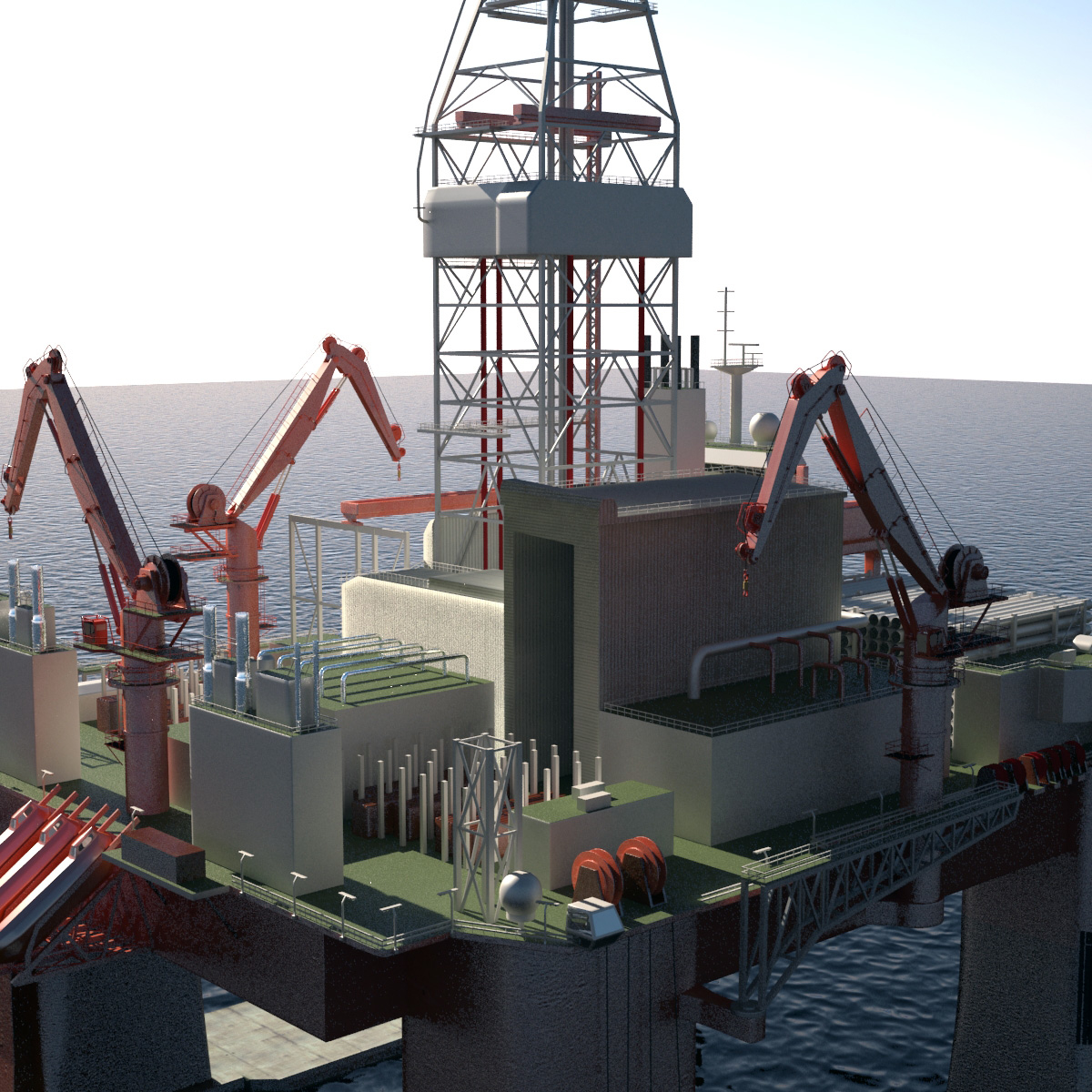 submersible drilling rig 3ds