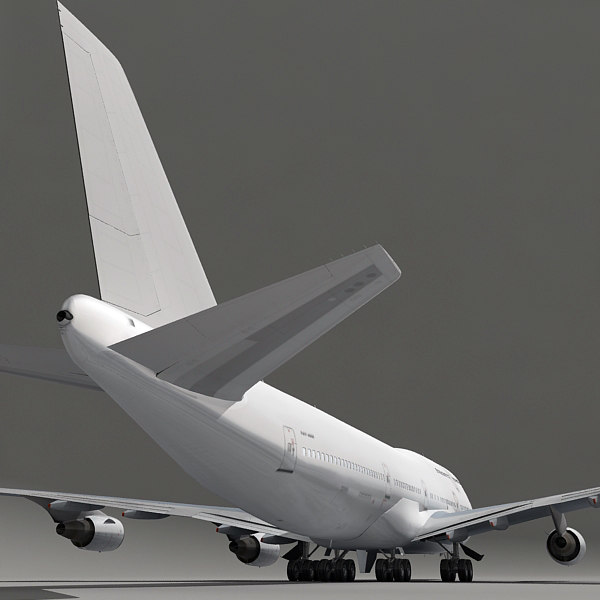 boeing 747-400 plane generic 3d model